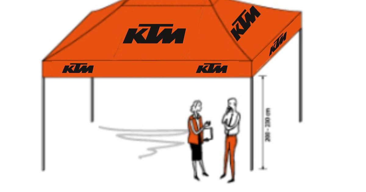 Stan KTM Tent roof 4,5x3M | Staněk MOTO - KTM Strakonice