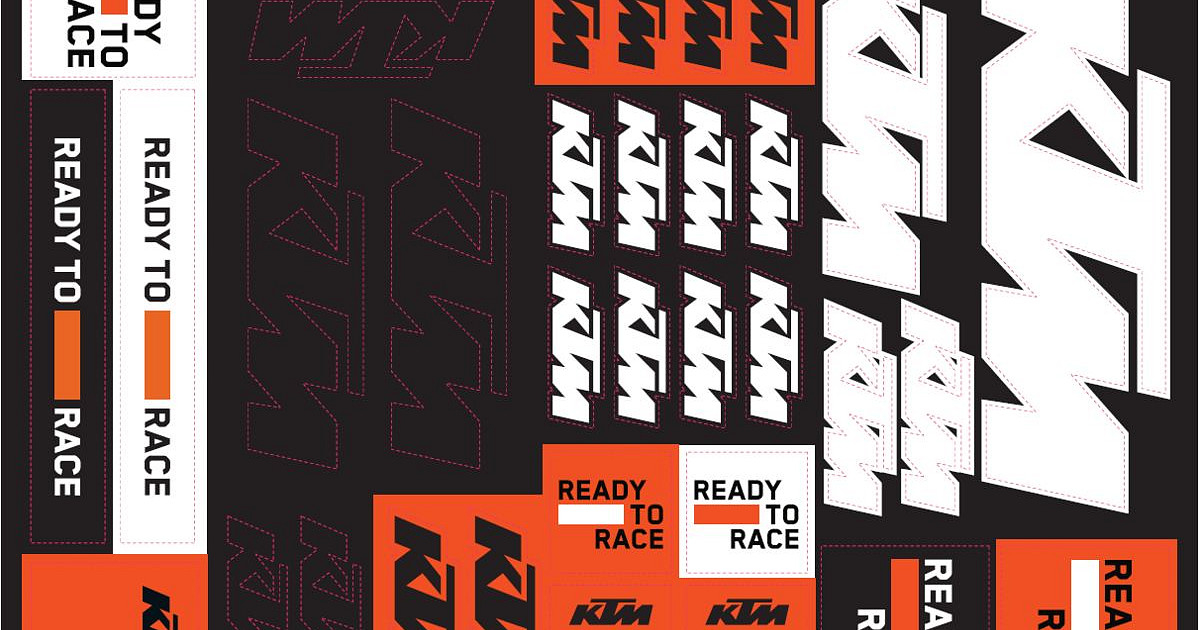 Samolepka KTM CORPORATE STICKER SHEET | Staněk MOTO - KTM Strakonice